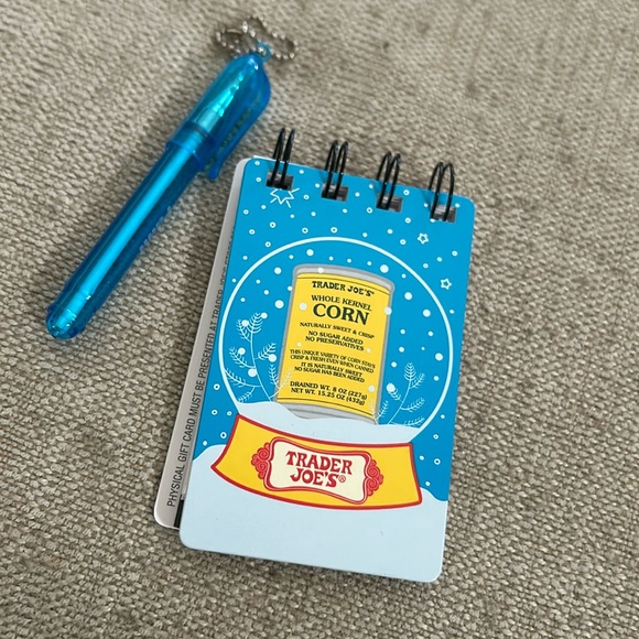 Trader Joe'S | Office | Trader Joes Recycled Gift Card Notepad With Pen ...